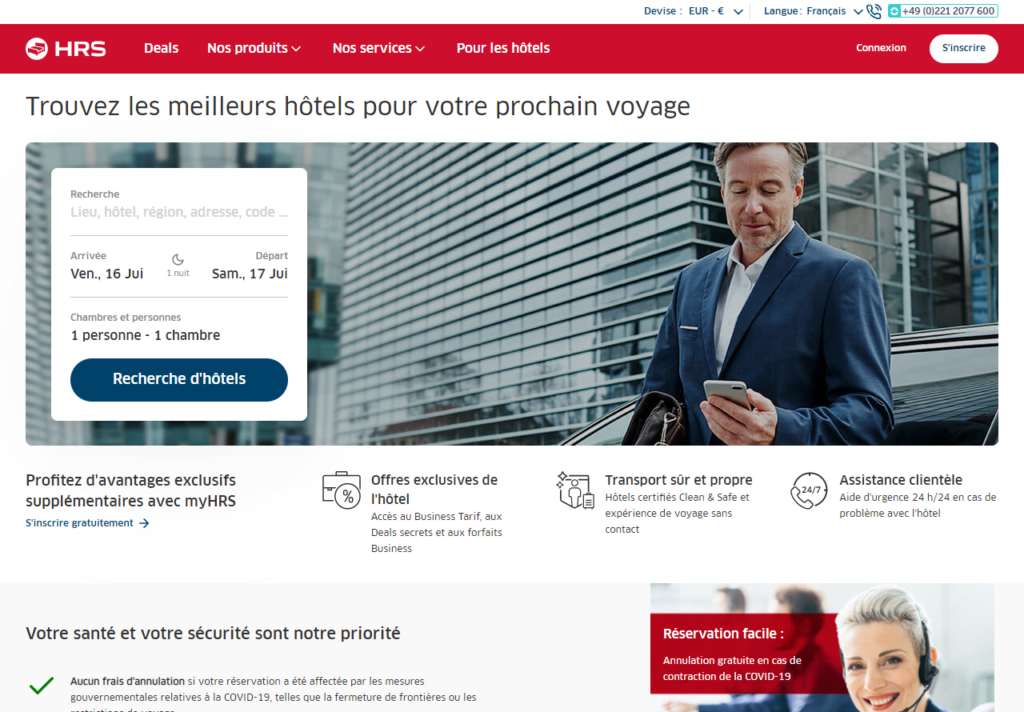 Channel Manager HRS - Voyageurs d'affaires - Squilik